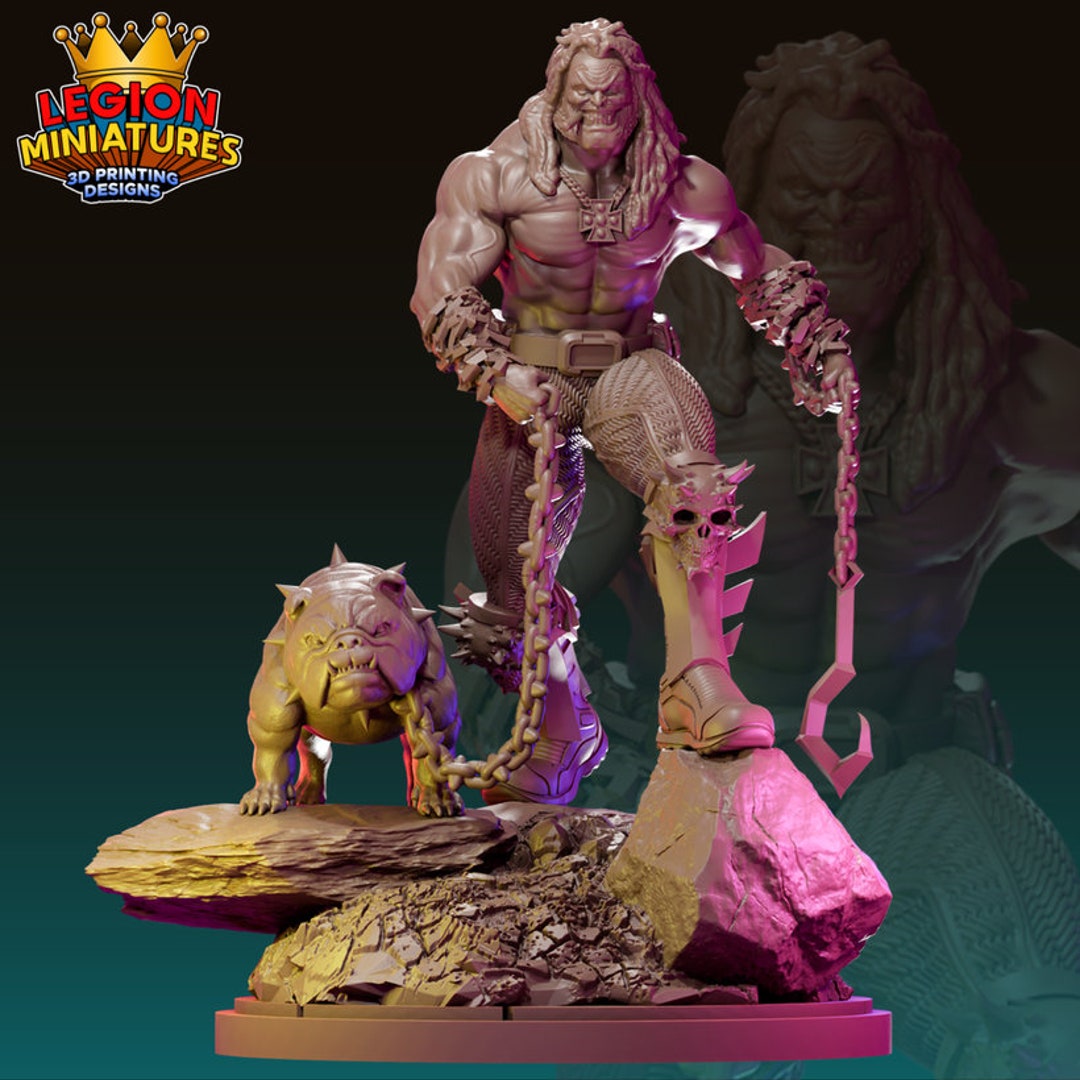 Lobo Fanart by Legion Miniatures for 40 Mm Wargaming Tabletop Marvel ...