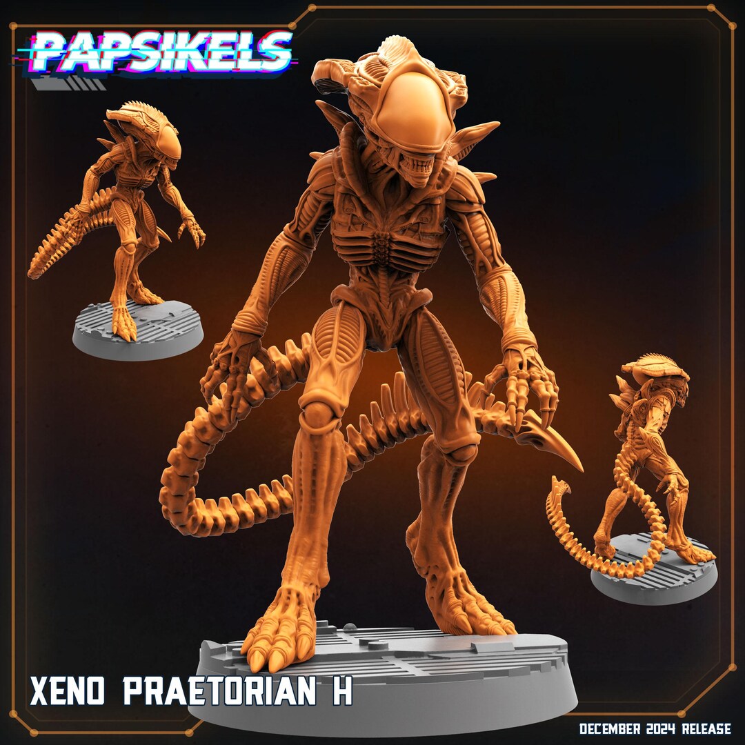 Xeno Praetorian Aka Royal Guards Variant H-L by Papsikels Miniatures ...