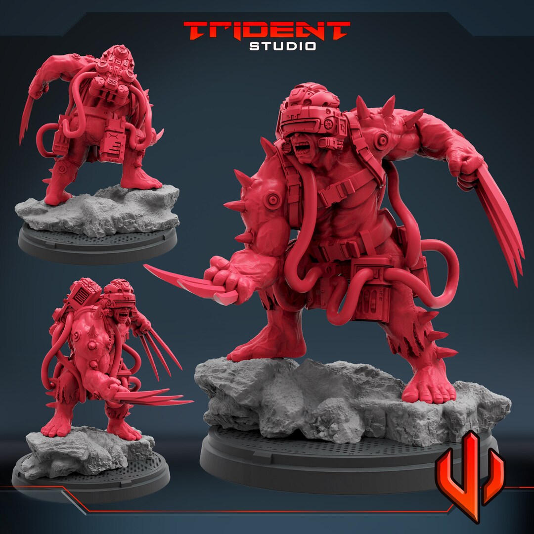 Weapon H (clayton Cortez) - Hulk by Trident Studio for 40 Mm Wargaming Tabletop 3d Printed Resin ...