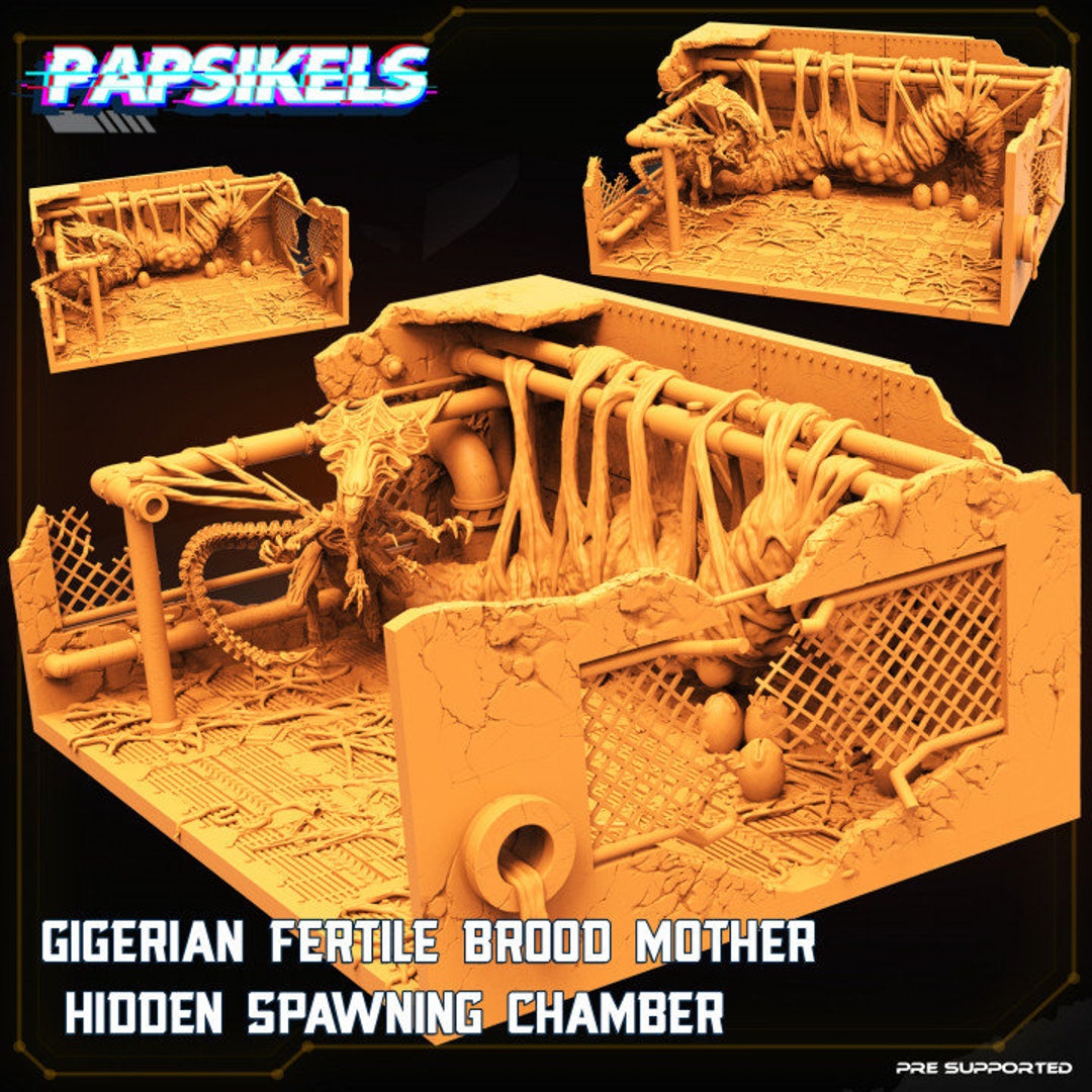 Alien Terrain - Queens Brood Chamber by Papsikels Miniatures for 32 Mm ...