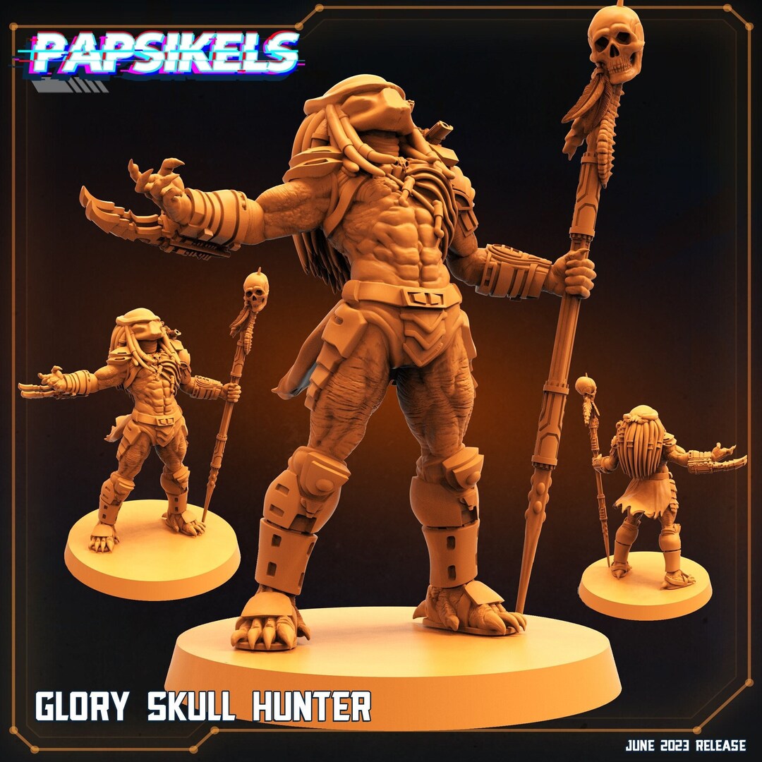 Glory Skull Hunter by Papsikels Miniatures for 32 Mm Wargaming Tabletop ...