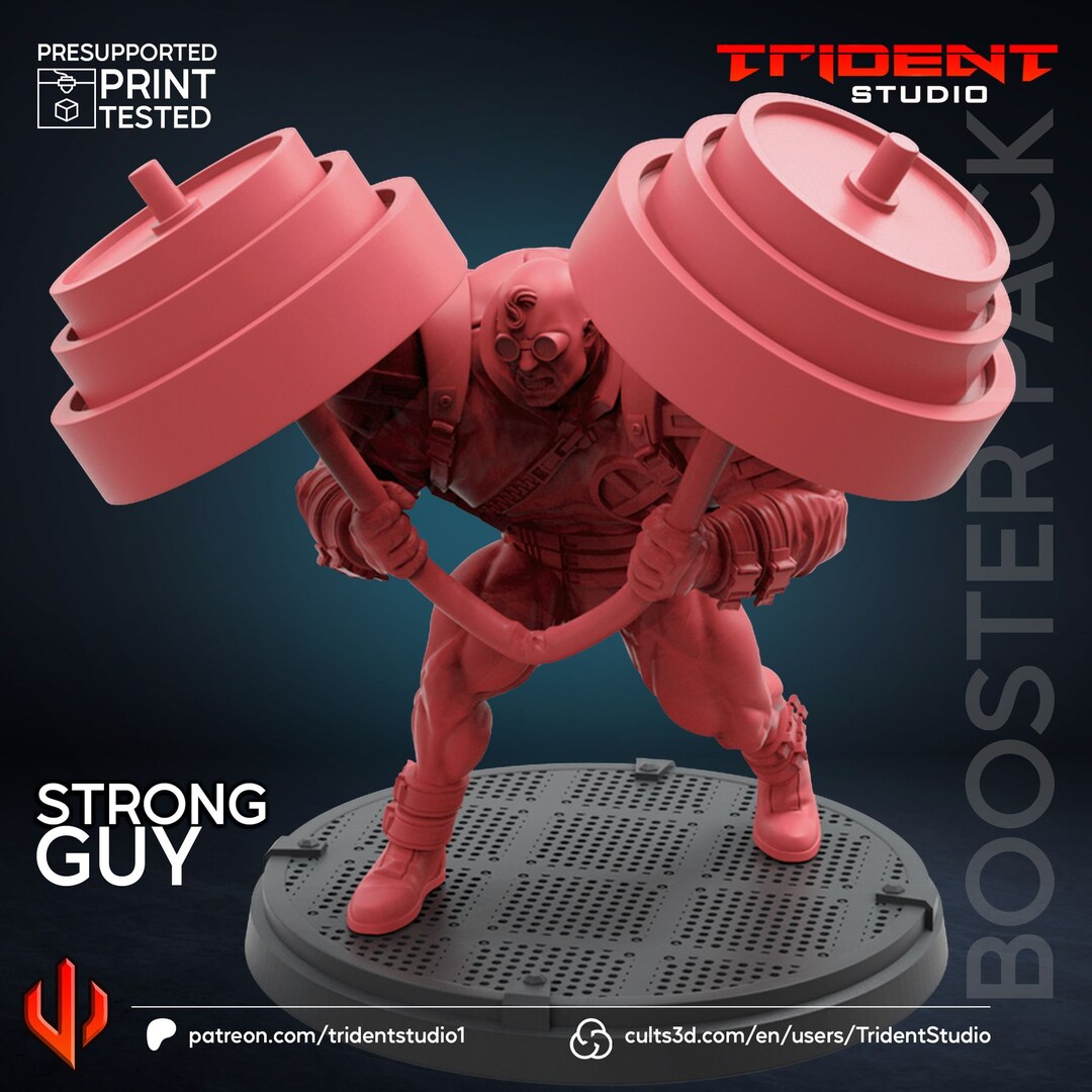 Strong Guy by Trident Studio for 40 Mm Wargaming Tabletop 3d Printed ...