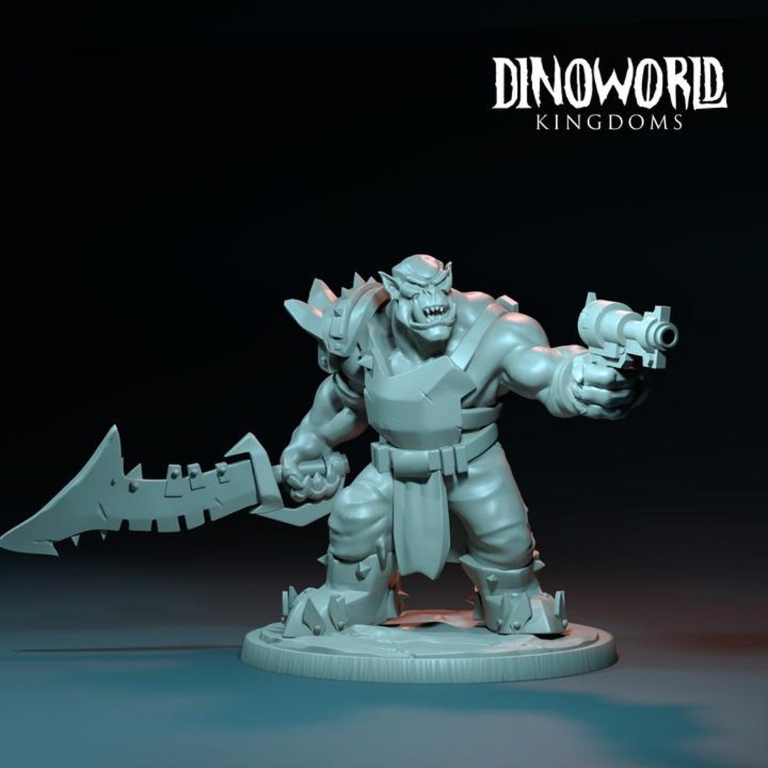 Orc Primal 2 Miniatures From Dinoworld Orc Kingdoms Kickstarter ...