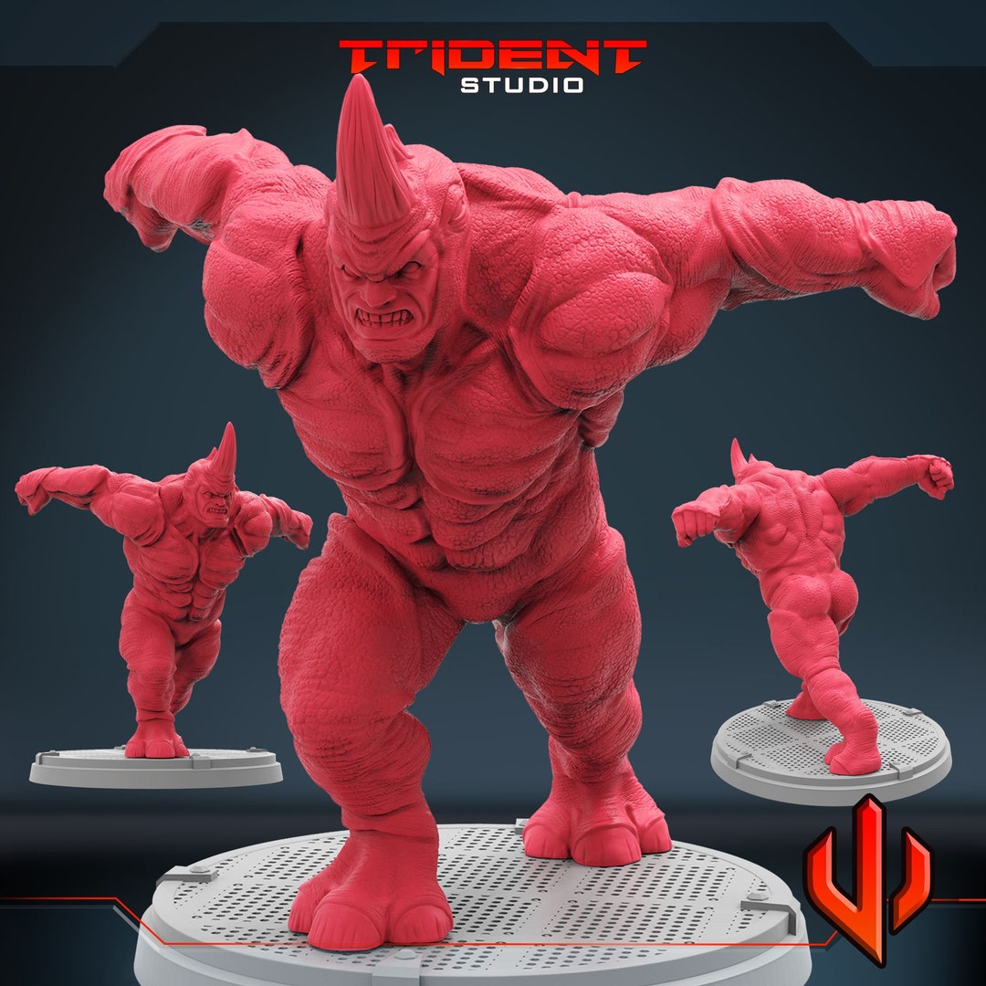 Rhino (spider Foes) by Trident Studio for 40 Mm Wargaming Tabletop 3d ...