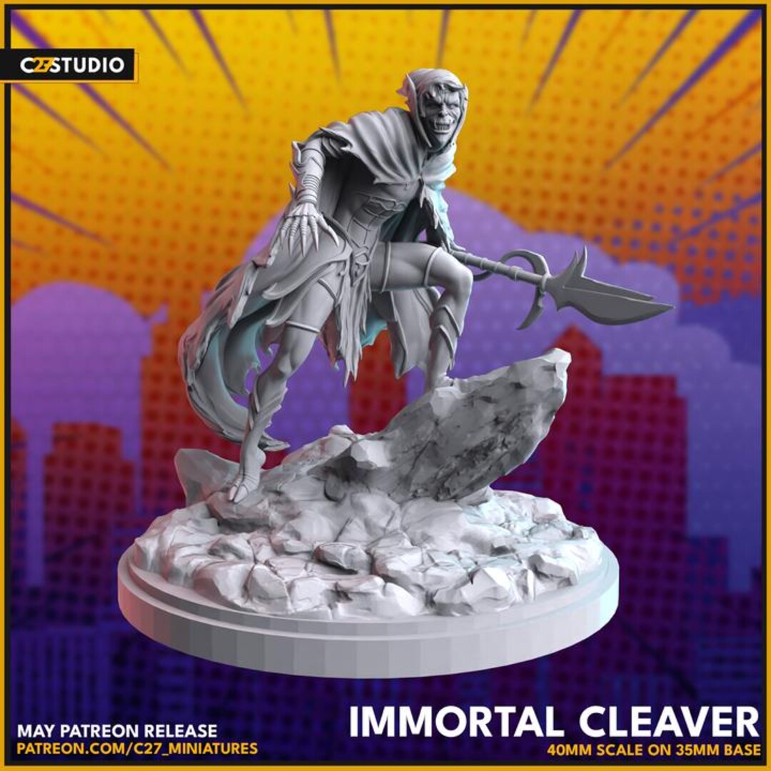 Immortal Cleaver Aka Corvus Glaive black Order by C27 for 40 Mm ...