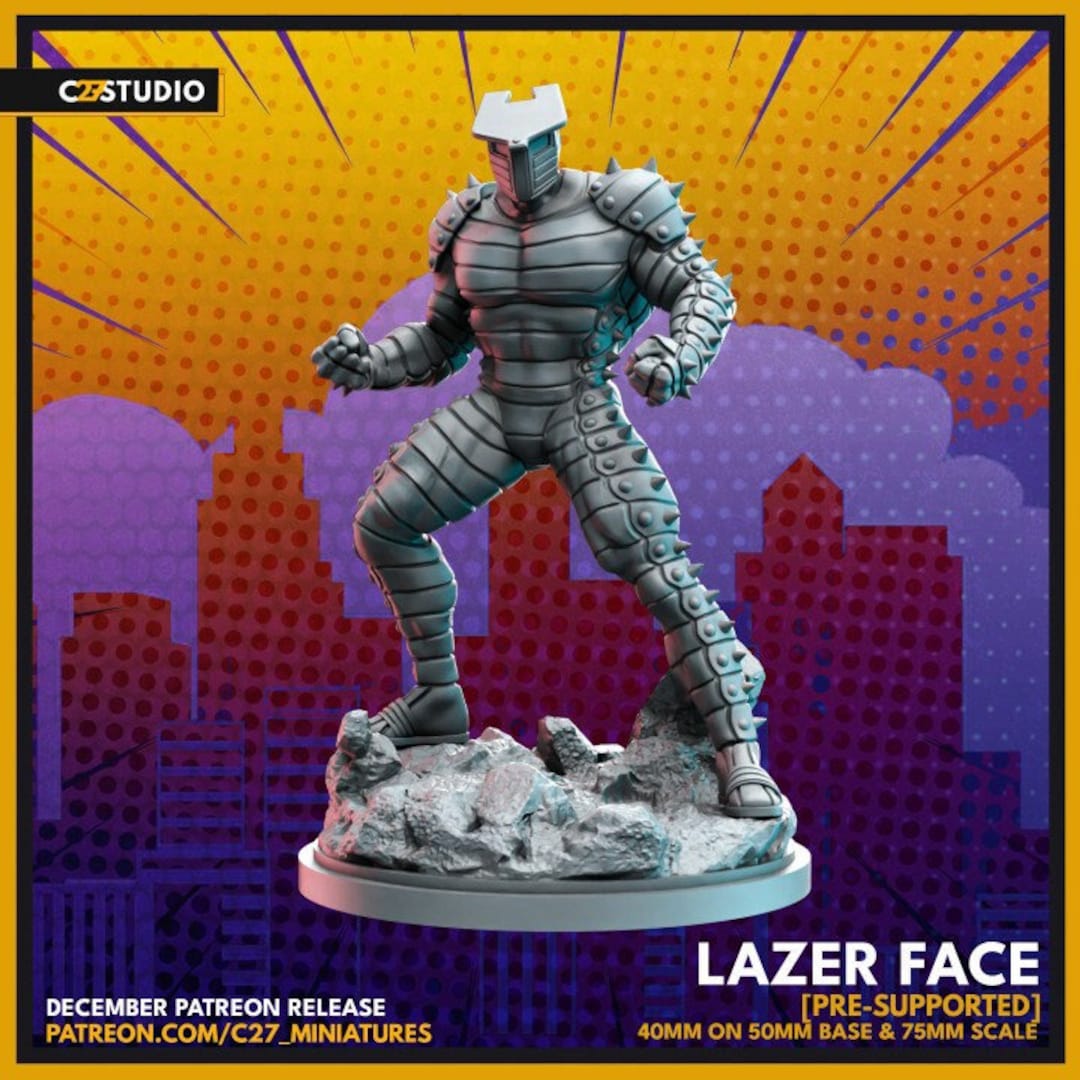 Lazer Face Aka Destroyer Venom by C27 for 40mm Wargaming Tabletop 3d ...