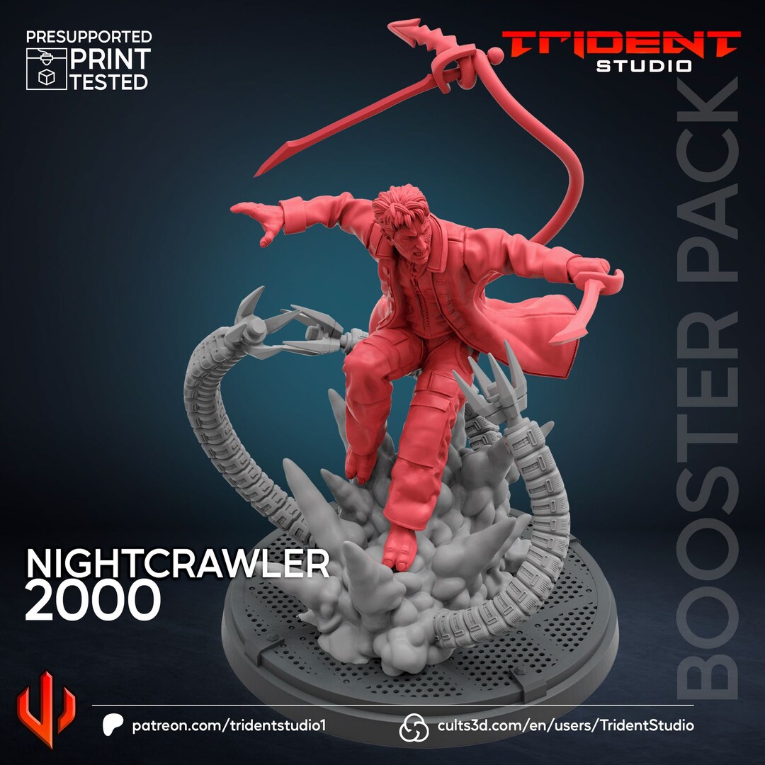 Nightcrawler x-men 2000 by Trident Studio for 40 Mm Wargaming Tabletop ...