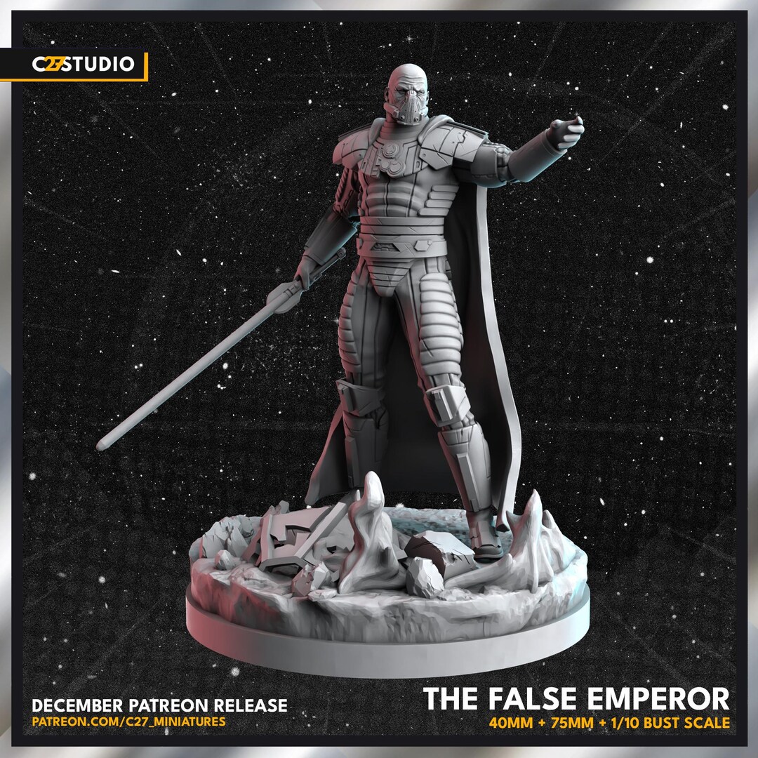 The False Emperor Aka Darth Malgus by C27 for 40 Mm Wargaming Tabletop ...