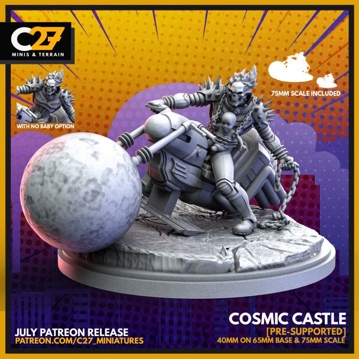 Cosmic Ghost Rider Aka Cosmic Castle by C27 for 40 Mm - Etsy