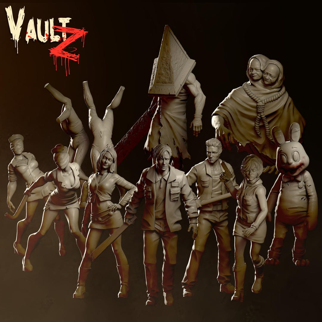 Silent Hill Zombies & Survivors Miniatures by Vault Z (32 Mm Miniature ...