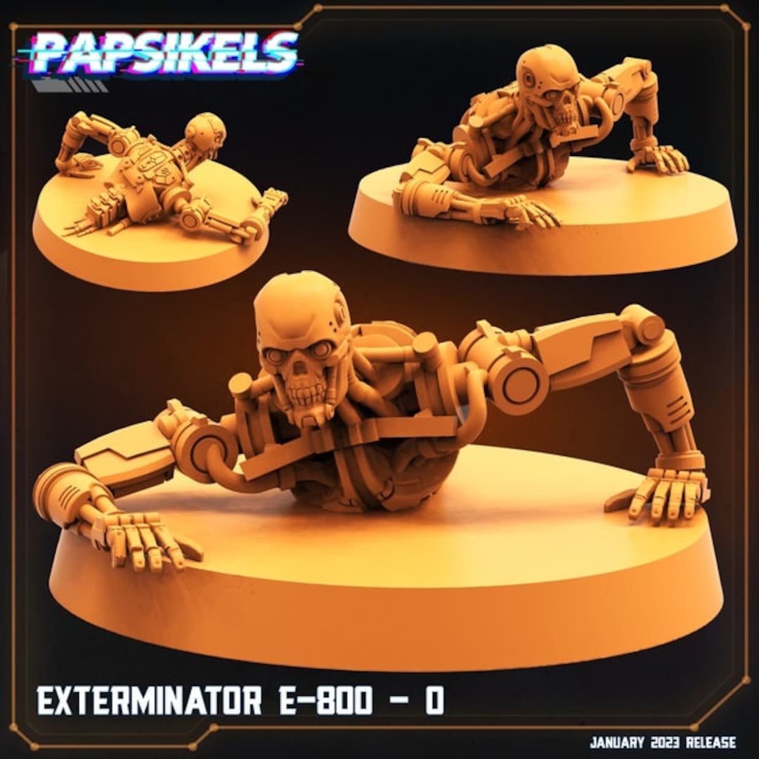 Terminator E-800 Variant O by Papsikels Miniatures for 32mm Wargaming ...