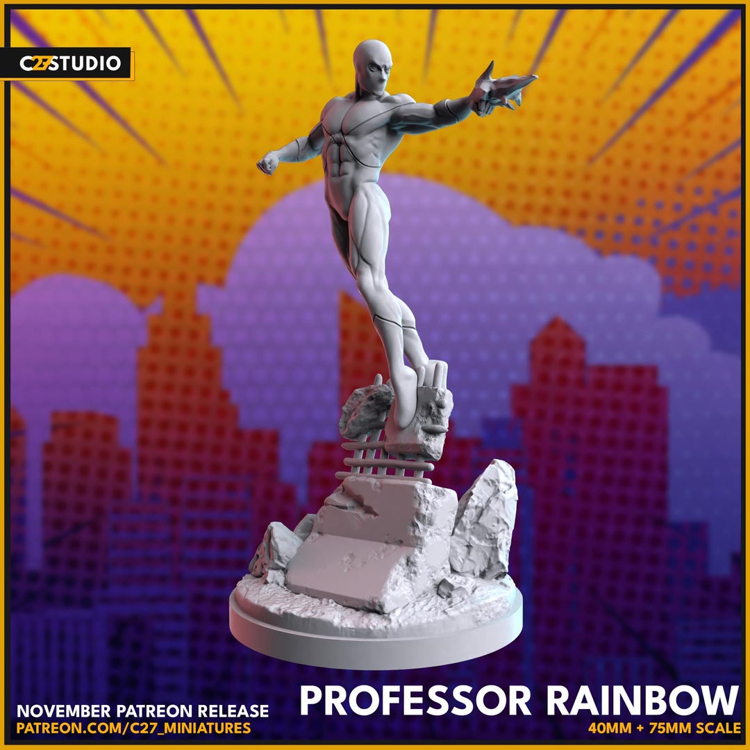 Professor Rainbow Aka Doctor Spectrum by C27 for 40 Mm Wargaming ...