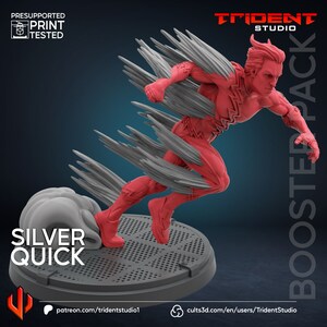 Quicksilver x-men by Trident Studio for 40 Mm Wargaming Tabletop 3d ...
