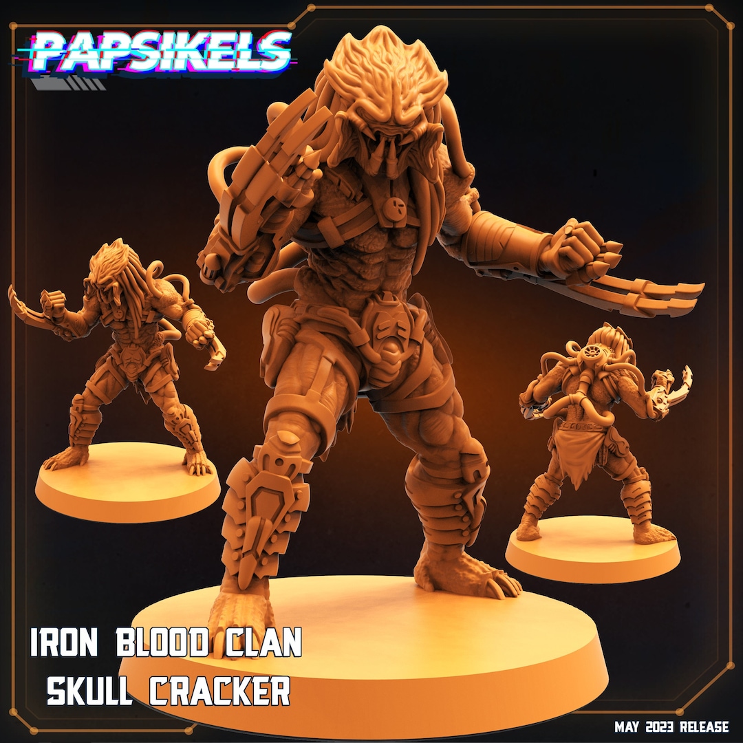 Skull Cracker (iron Blood Clan) by Papsikels Miniatures for 32 Mm ...