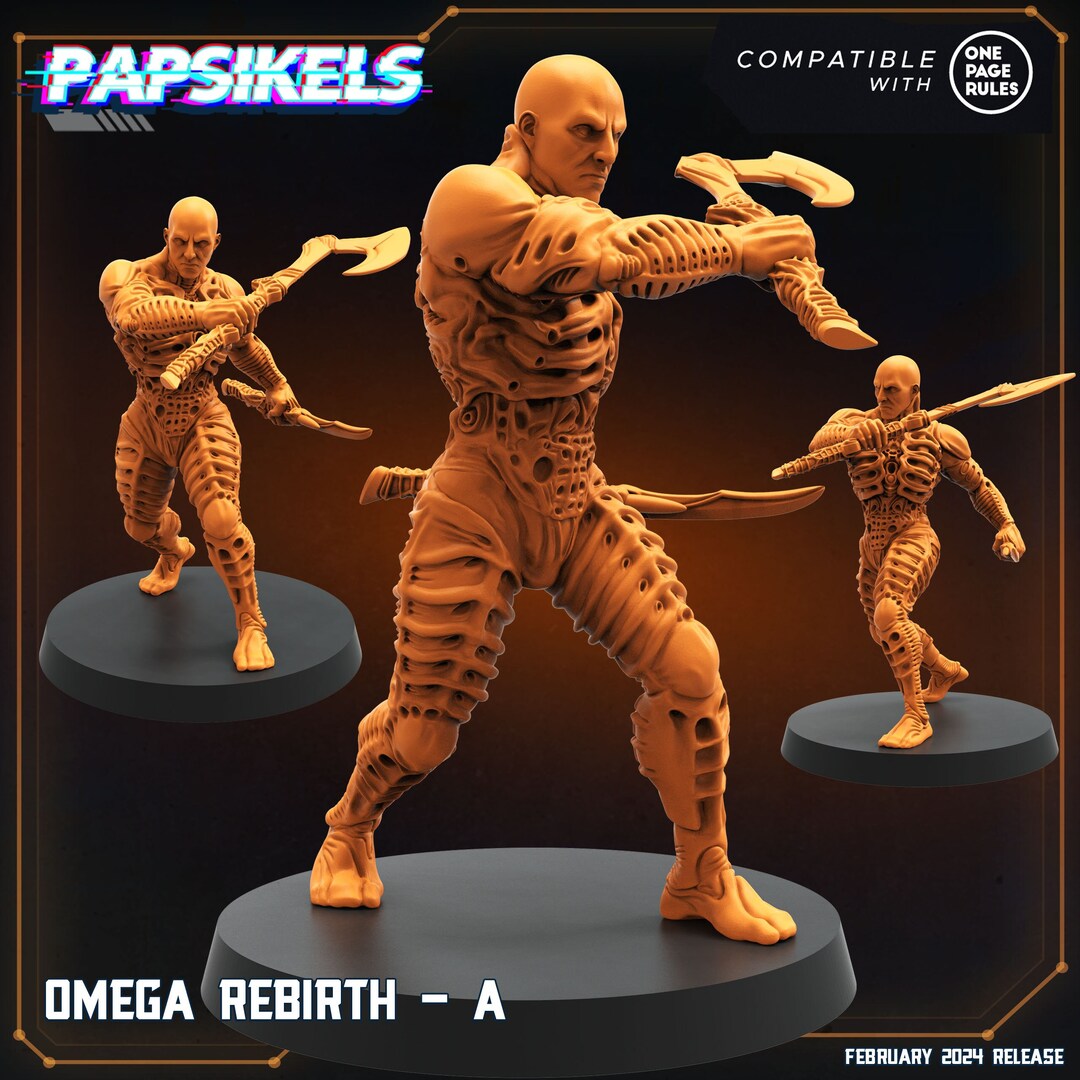 Omega Rebirth Variant A-E by Papsikels Miniatures for 32 Mm Wargaming ...
