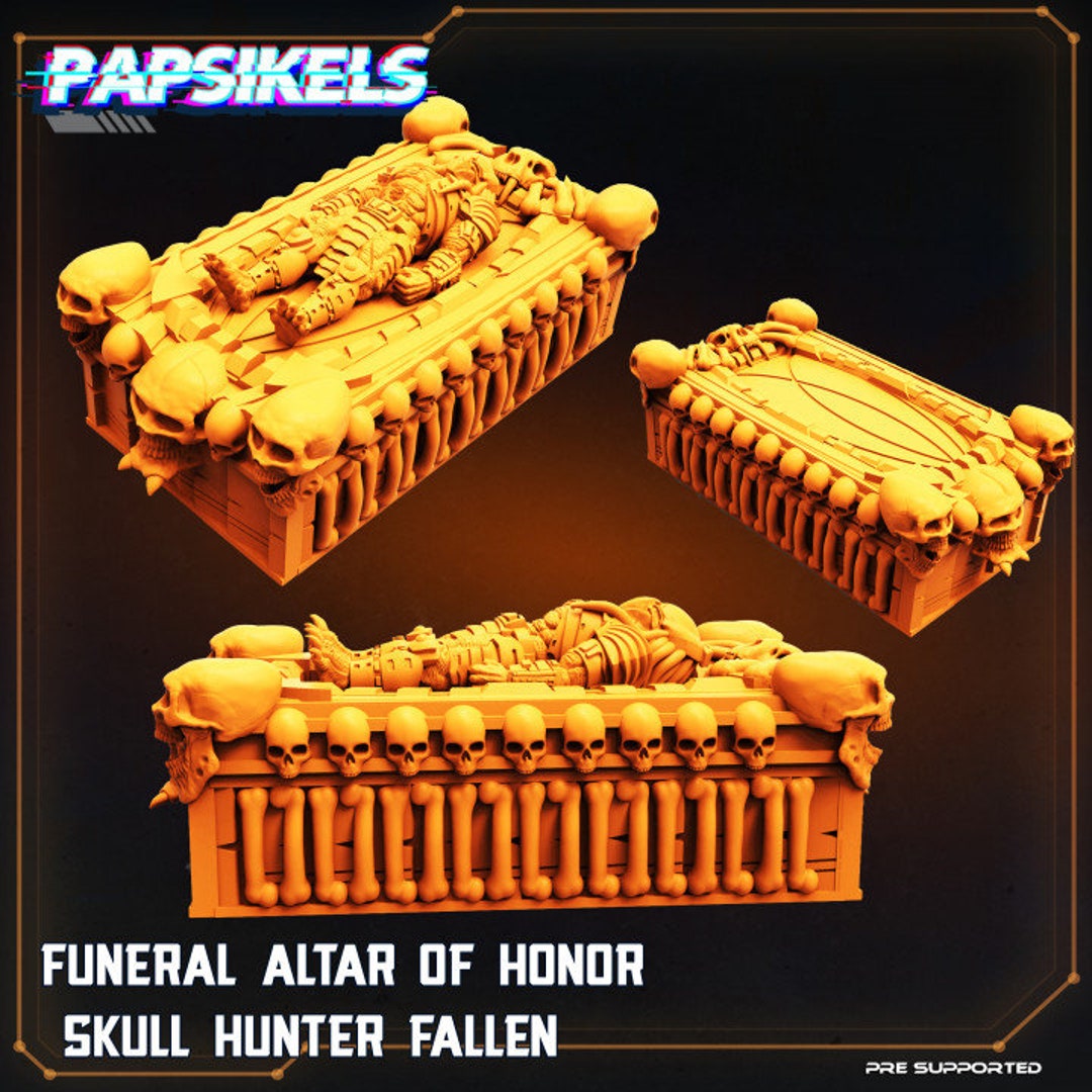 Fallen Skull Hunter : Funeral Altar of Honor - Miniature for 32 Mm ...