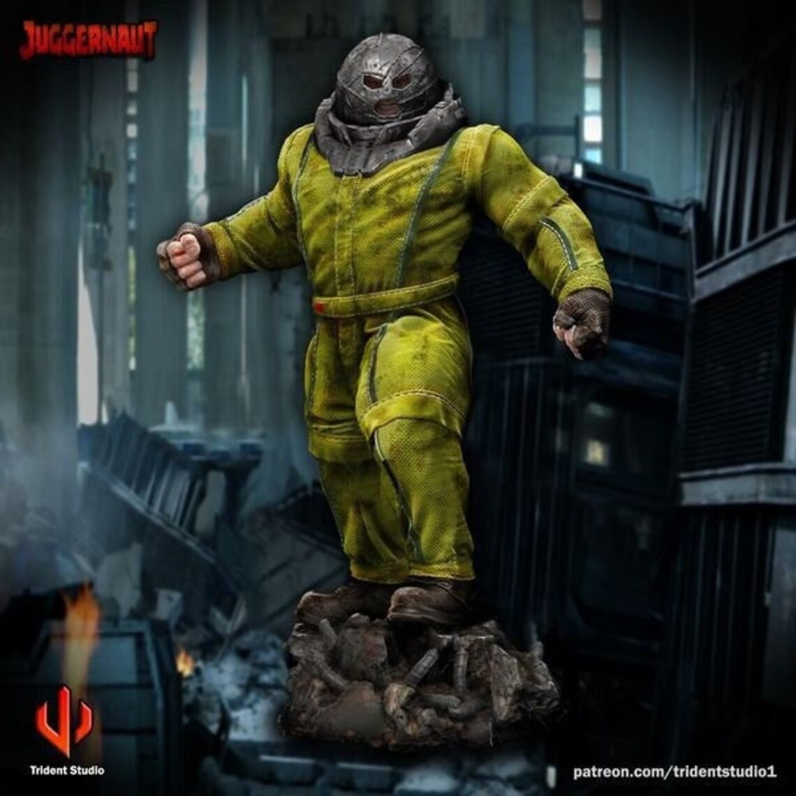 Juggernaut deadpool 2 Style by Trident Studio for 40 Mm Wargaming ...