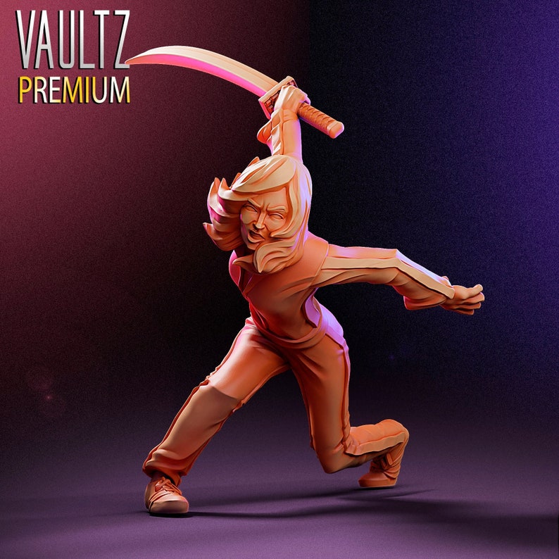 Beatrix Kiddo From Kill Bill by Vault Z 32 Mm Miniature 3d - Etsy