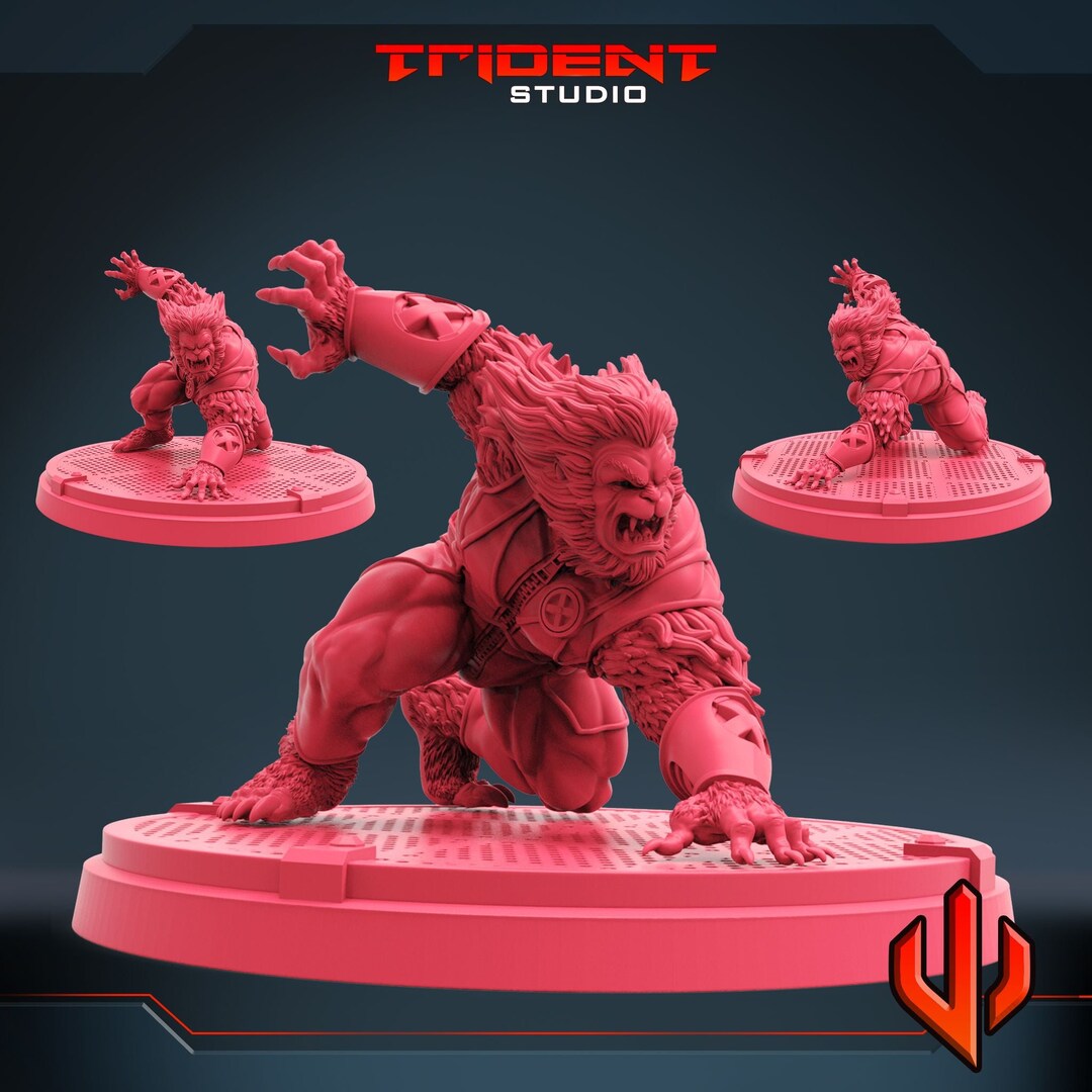 Monster Aka Beast by Trident Studio for 40 Mm Wargaming Tabletop 3d ...