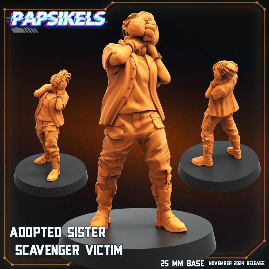 Adopted Sister Scavenger Victim by Papsikels Miniatures for 32 Mm ...