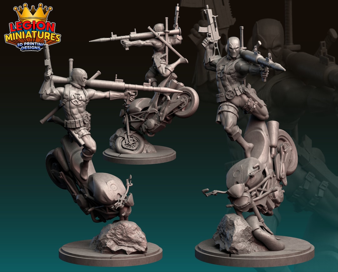 Deadpool Fanart by Legion Miniatures for 40mm Wargaming Tabletop Marvel ...