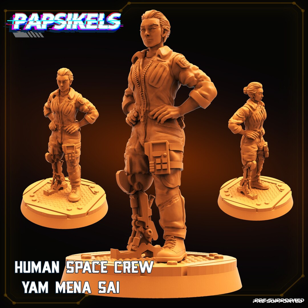 Human Space Crew "yam Mena Sai" by Papsikels Miniatures for 32 Mm ...