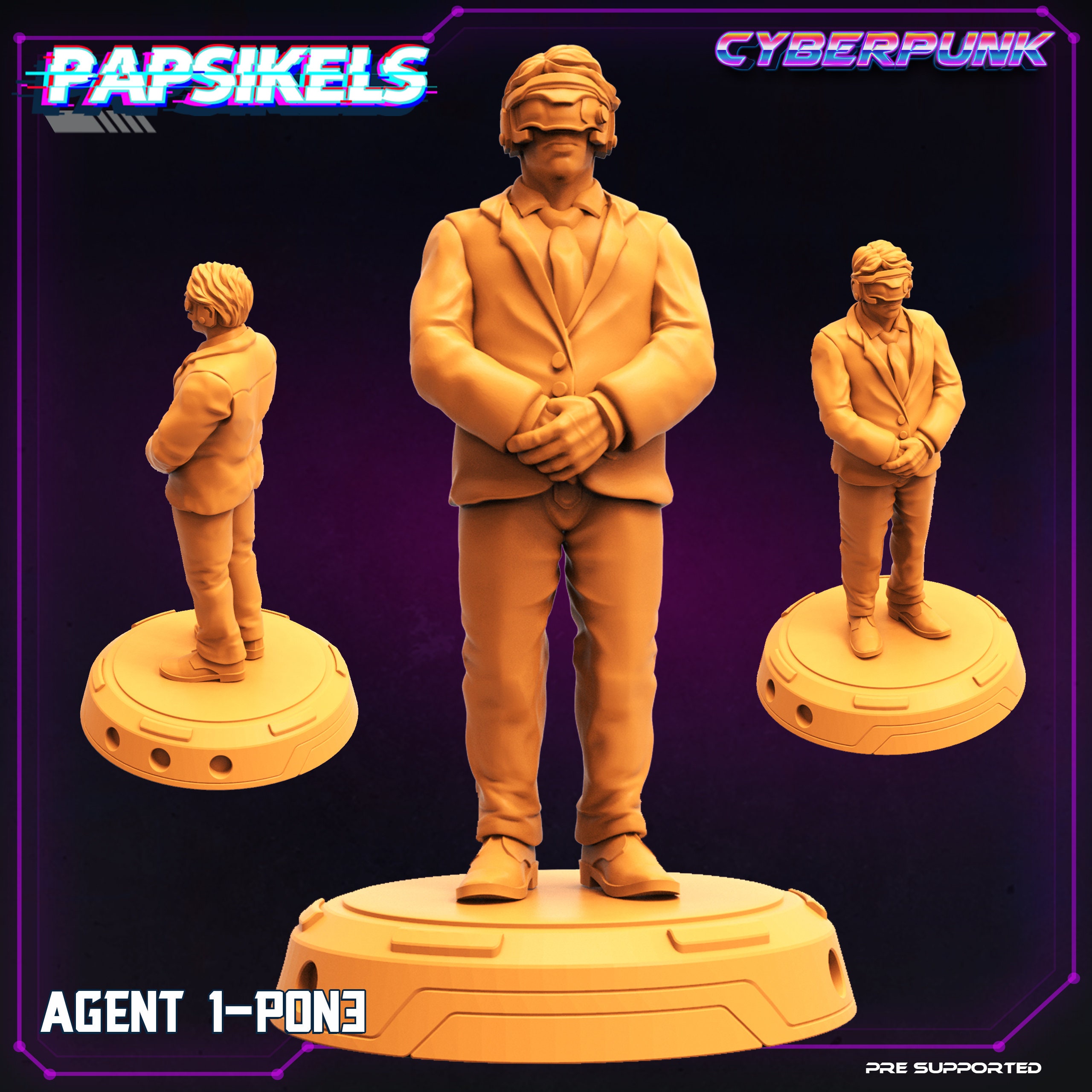 Corpo World Agents by Papsikels Miniatures for 32 Mm Wargaming - Etsy