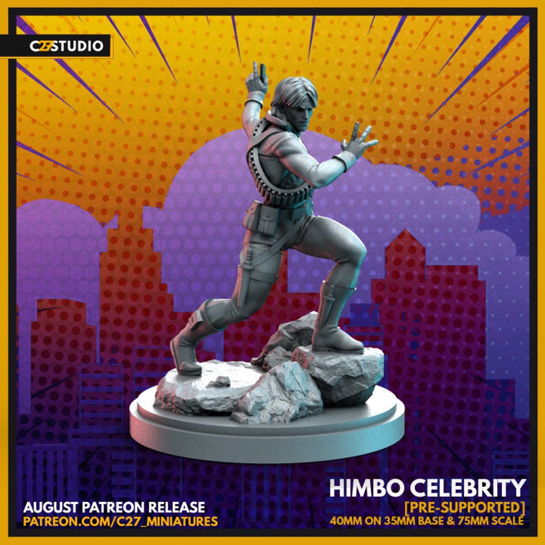 Himbo Celebrity Aka Longshot by C27 for 40 Mm Wargaming Tabletop 3d ...