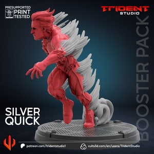 Quicksilver x-men by Trident Studio for 40 Mm Wargaming Tabletop 3d ...