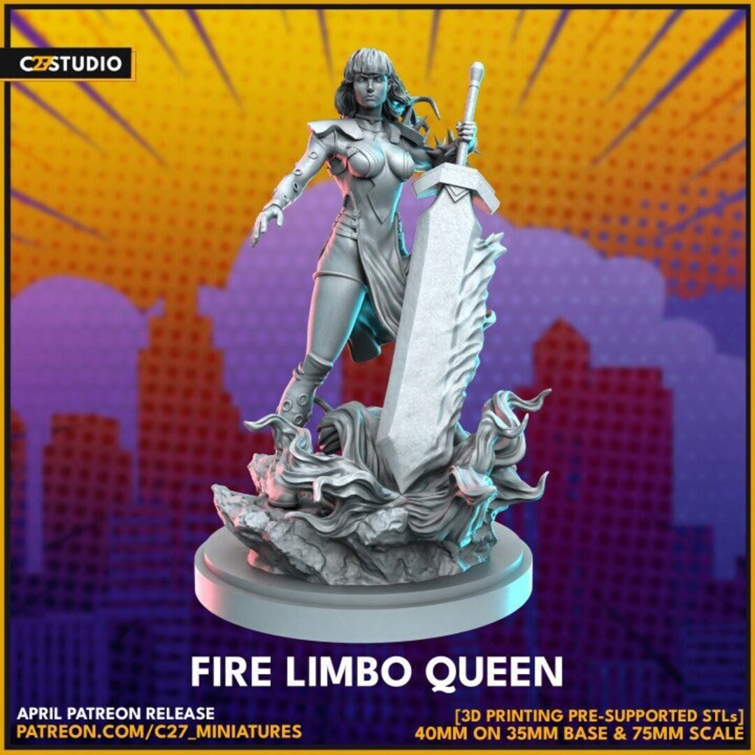 Fire Limbo Queen Aka Phoenix Five Magik by C27 for 40 Mm Wargaming ...