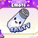 Salty Kawaii Twitch Discord Emote Channel Points | Etsy