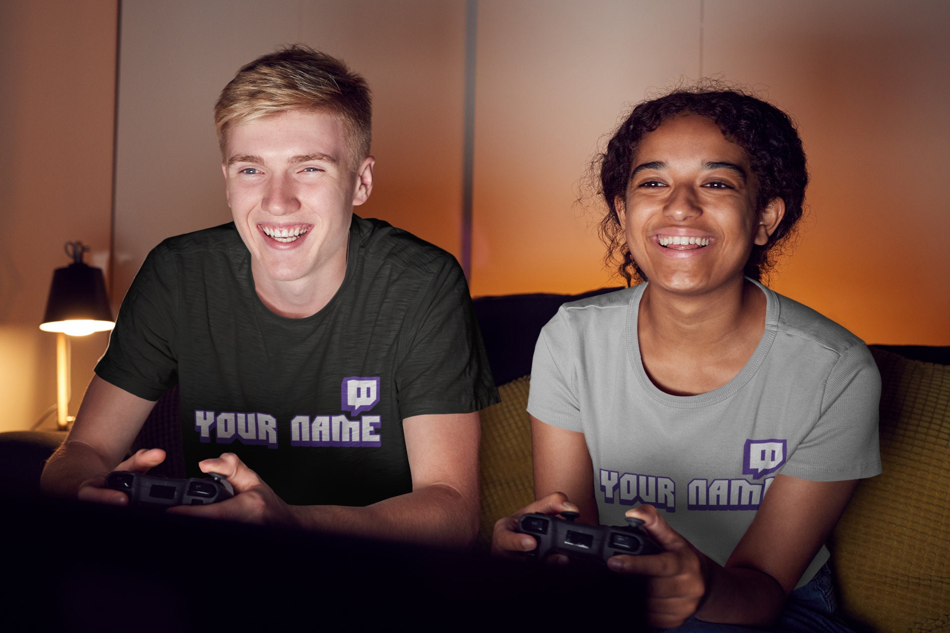 Custom Twitch Channel Name Logo Username Unisex T-shirt - Etsy