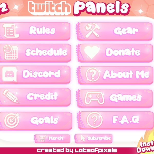 Pink Discord Template - Etsy