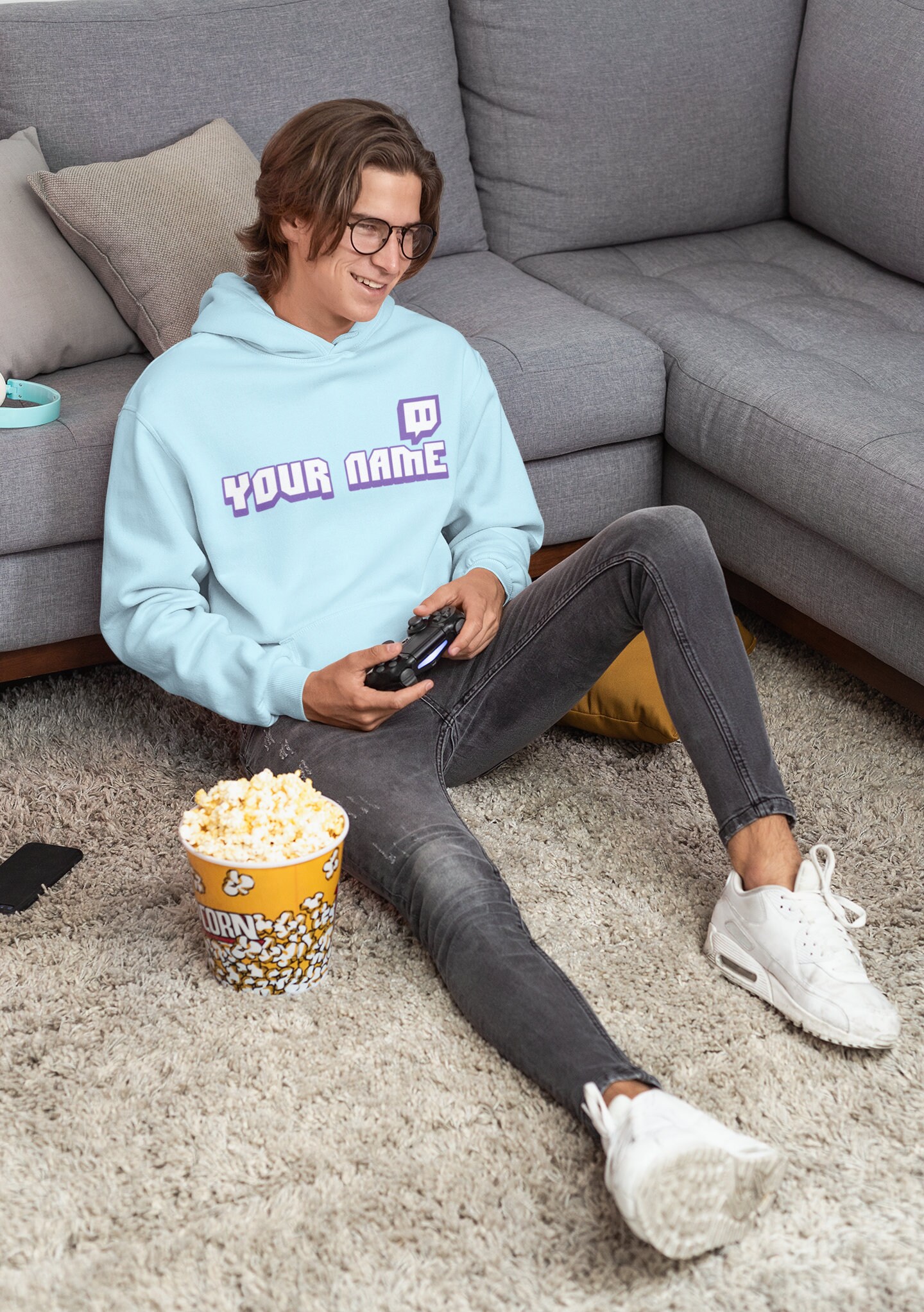 Custom Twitch Channel Logo | Twitch Username Unisex Hoodie ...