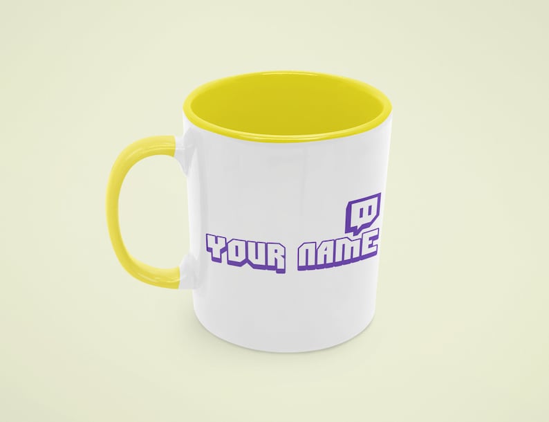 Custom Twitch Channel Name Logo Mug Streamer Gift Twitch Merch Gifts ...