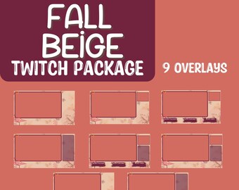 Brown Twitch Overlay | Etsy