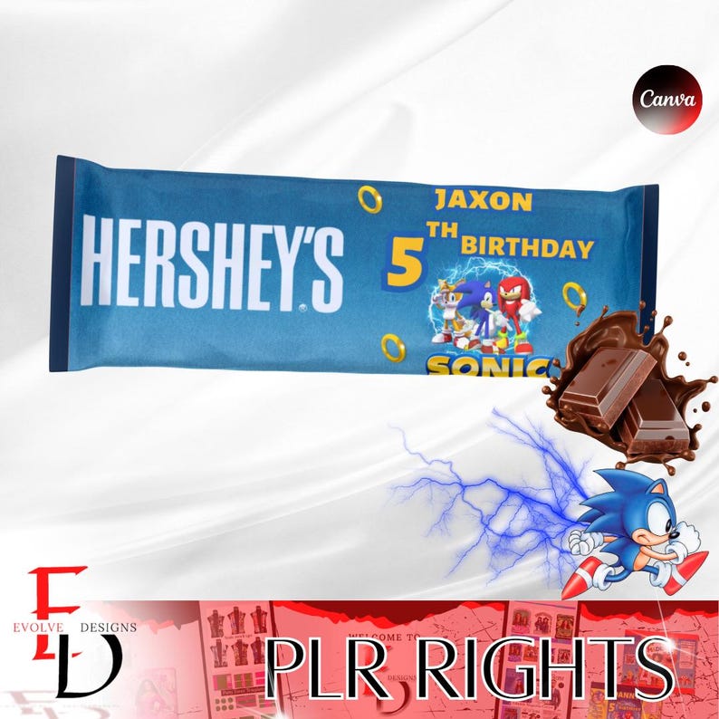 Sonic Birthday Party Printables, Sonic Party Theme, Sonic Party Favor ...