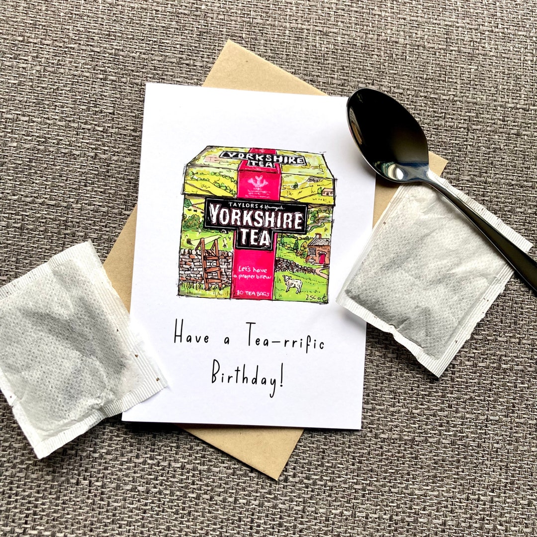 Yorkshire Tea Birthday Card: Tea Lover A6 Card - Etsy UK