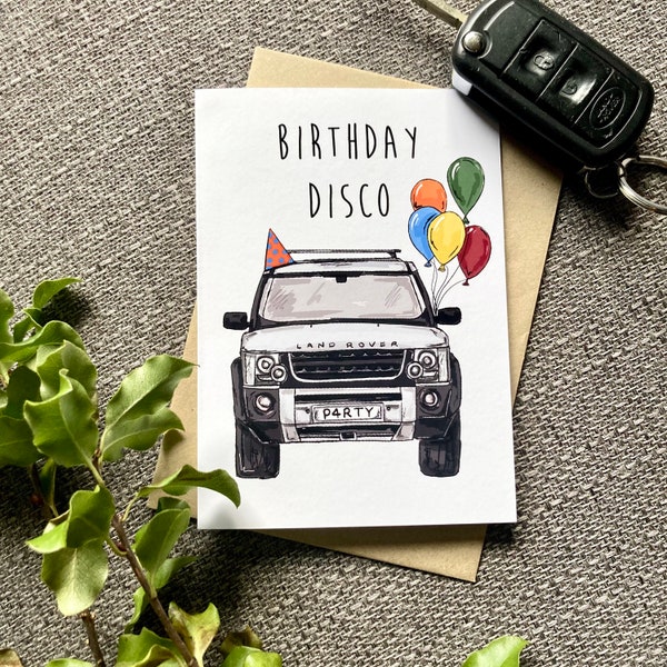 Land Rover Birthday Card - Etsy UK