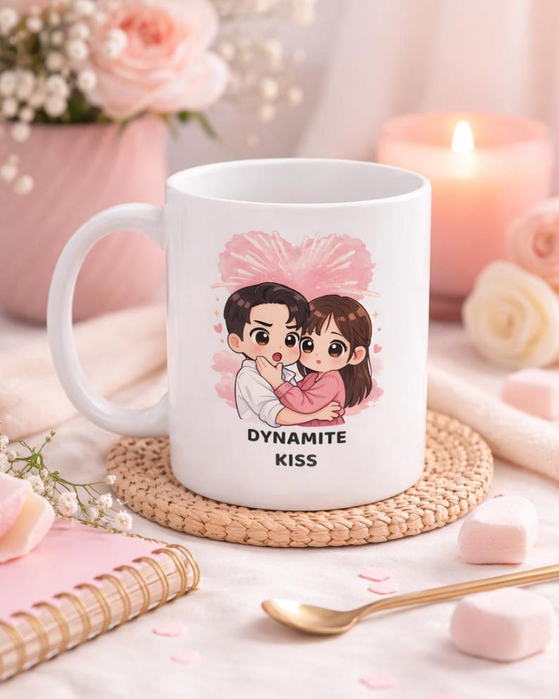 Dynamite Kiss Mug Kdrama Couple Coffee Cup Jang Ki Yong Chibi Romance K ...