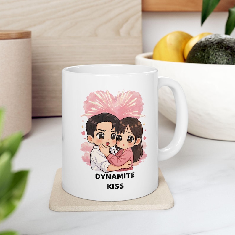 Dynamite Kiss Mug Kdrama Couple Coffee Cup Jang Ki Yong Chibi Romance K ...