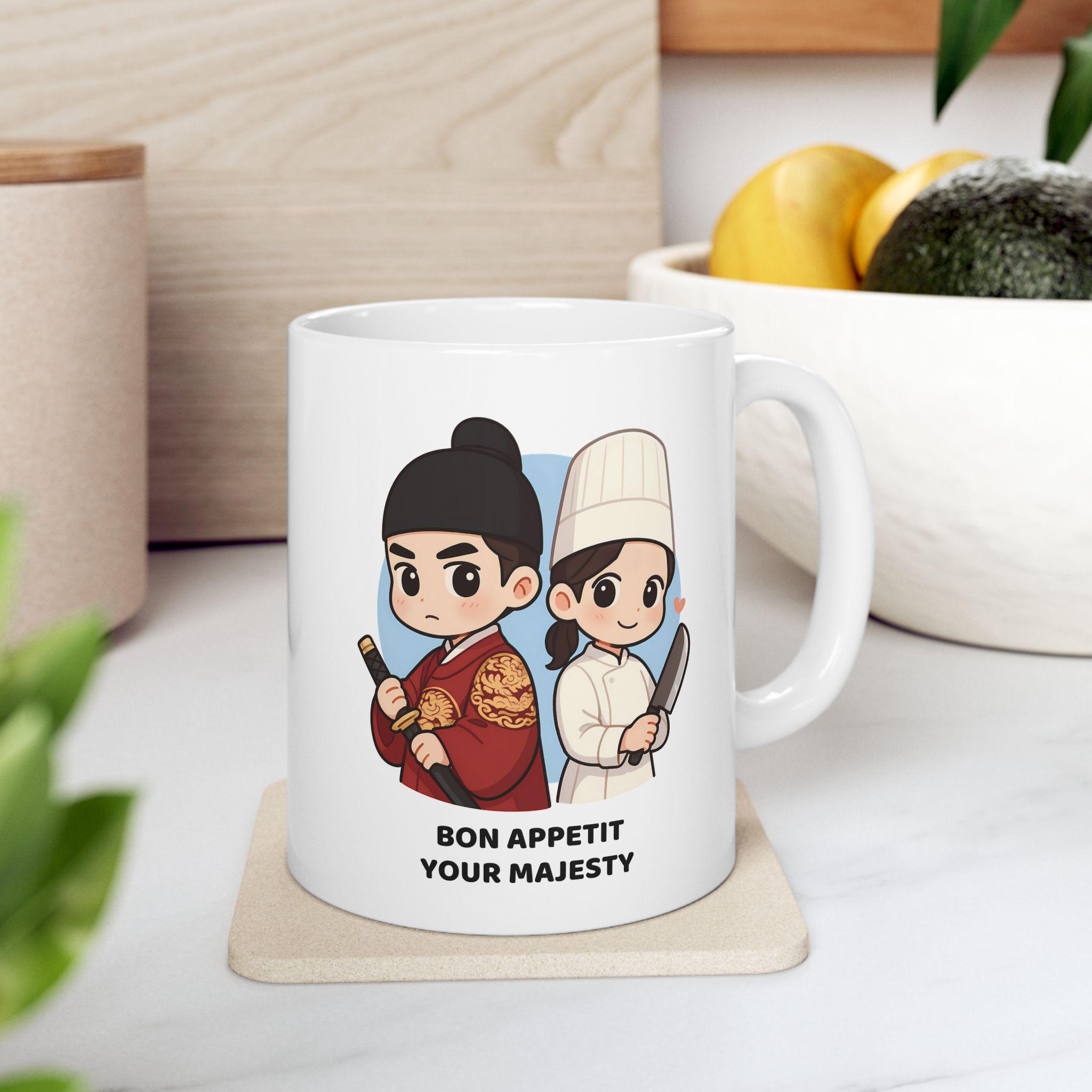 Bon Appetit Your Majesty Kdrama Mug Chibi Fan Art Gift Kdrama Lovers ...