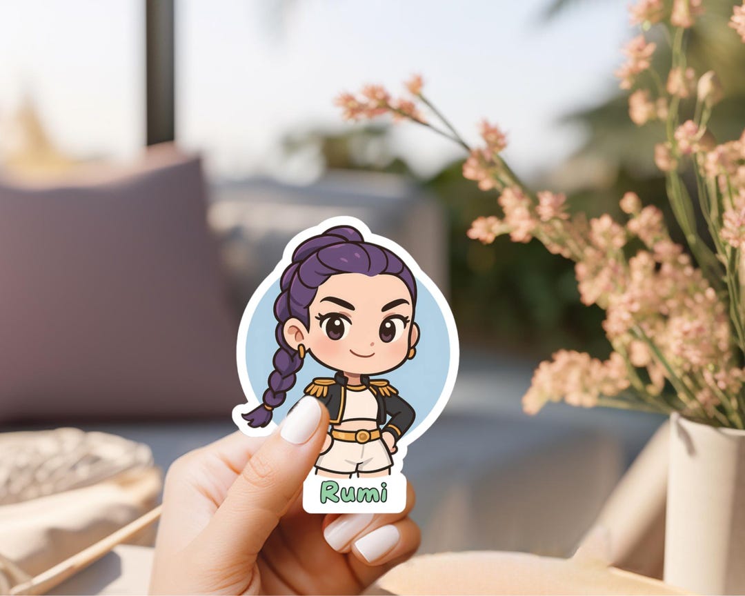 Rumi Sticker KPDH Cute Chibi Character Kpop Inspired Demon Hunter Style ...
