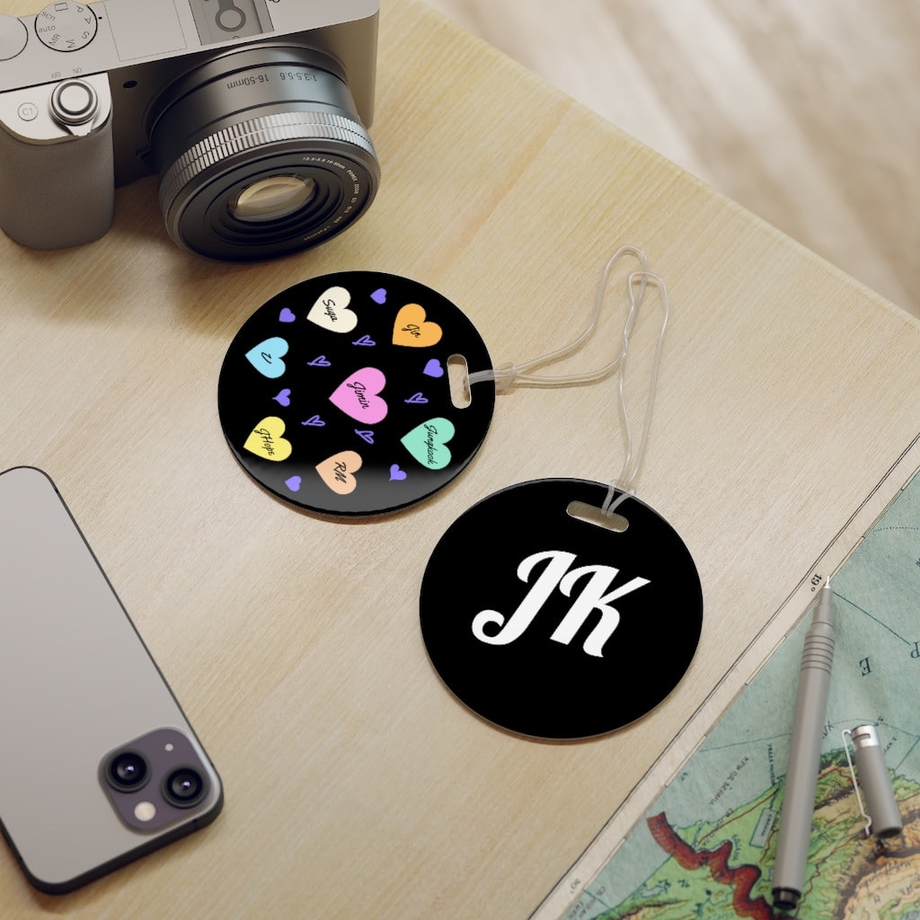 Personalized Luggage Tag Kpop BTS Custom Bag Tag Monogram - Etsy