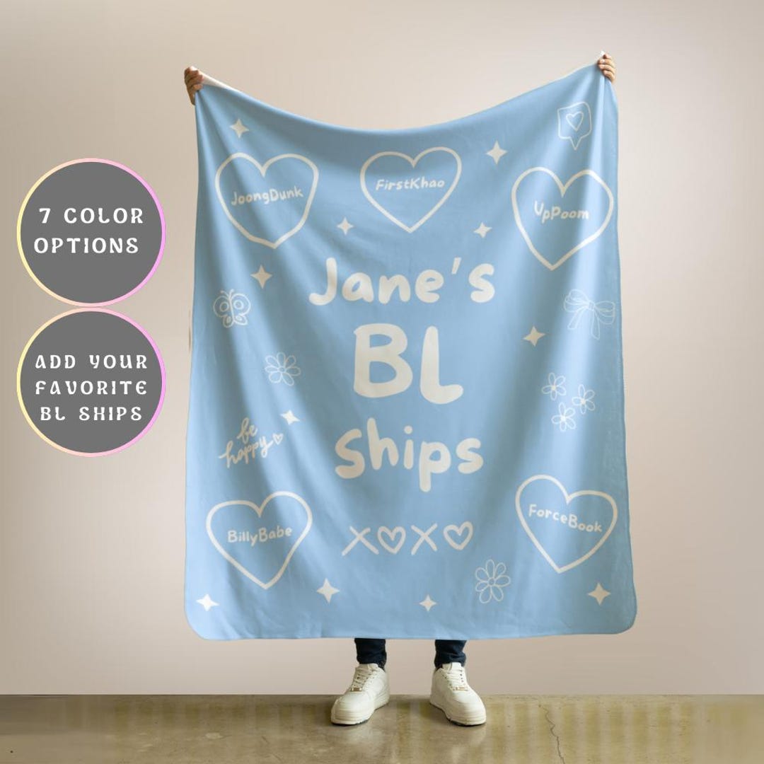 Thai BL Ships Blanket Yaoi Personalized Minky Blanket Sherpa Thai Boy ...