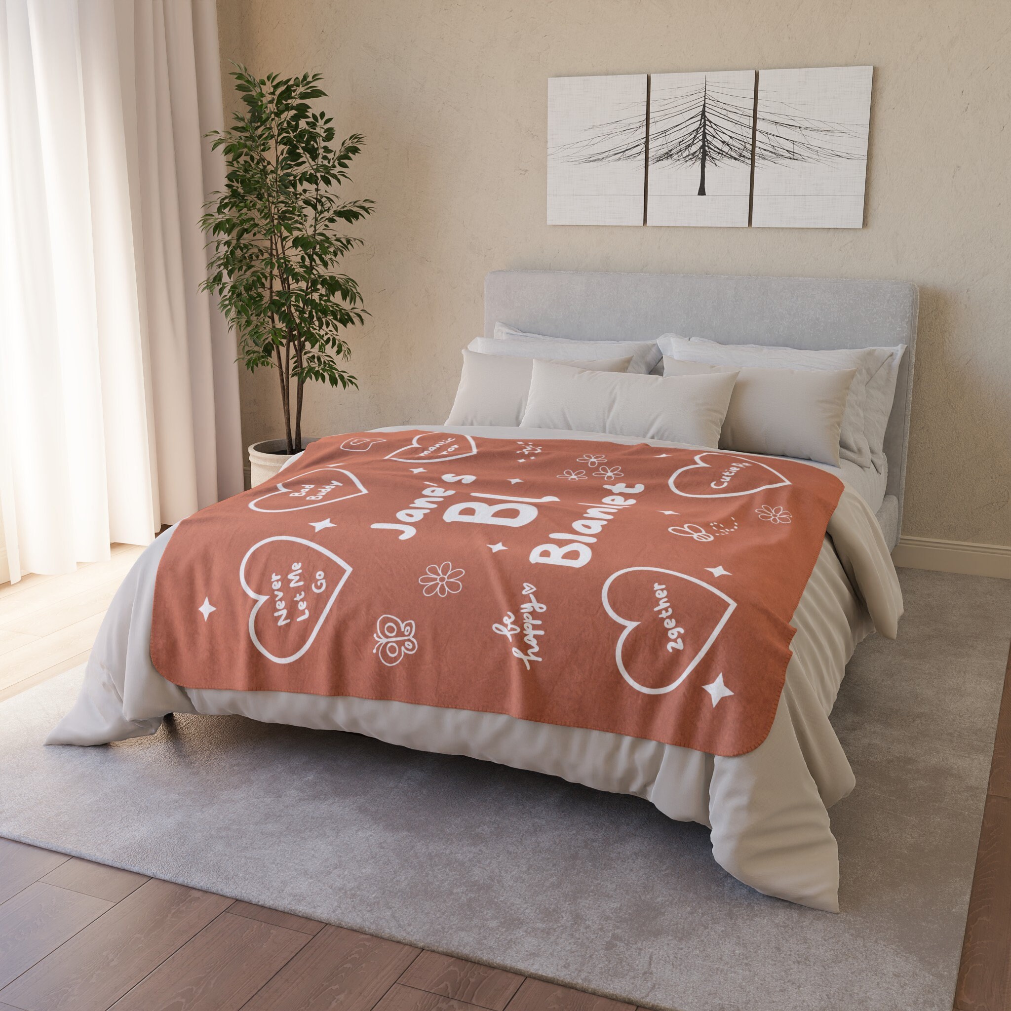 Thai BL Merch Personalisierte Minky Decke Thai Boy Love Drama Geschenk ...