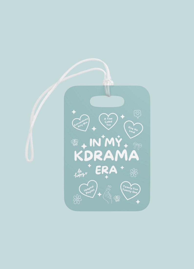 Personalized Kdrama Luggage Tag Monogram Initial Custom Bag Tag Travel ...