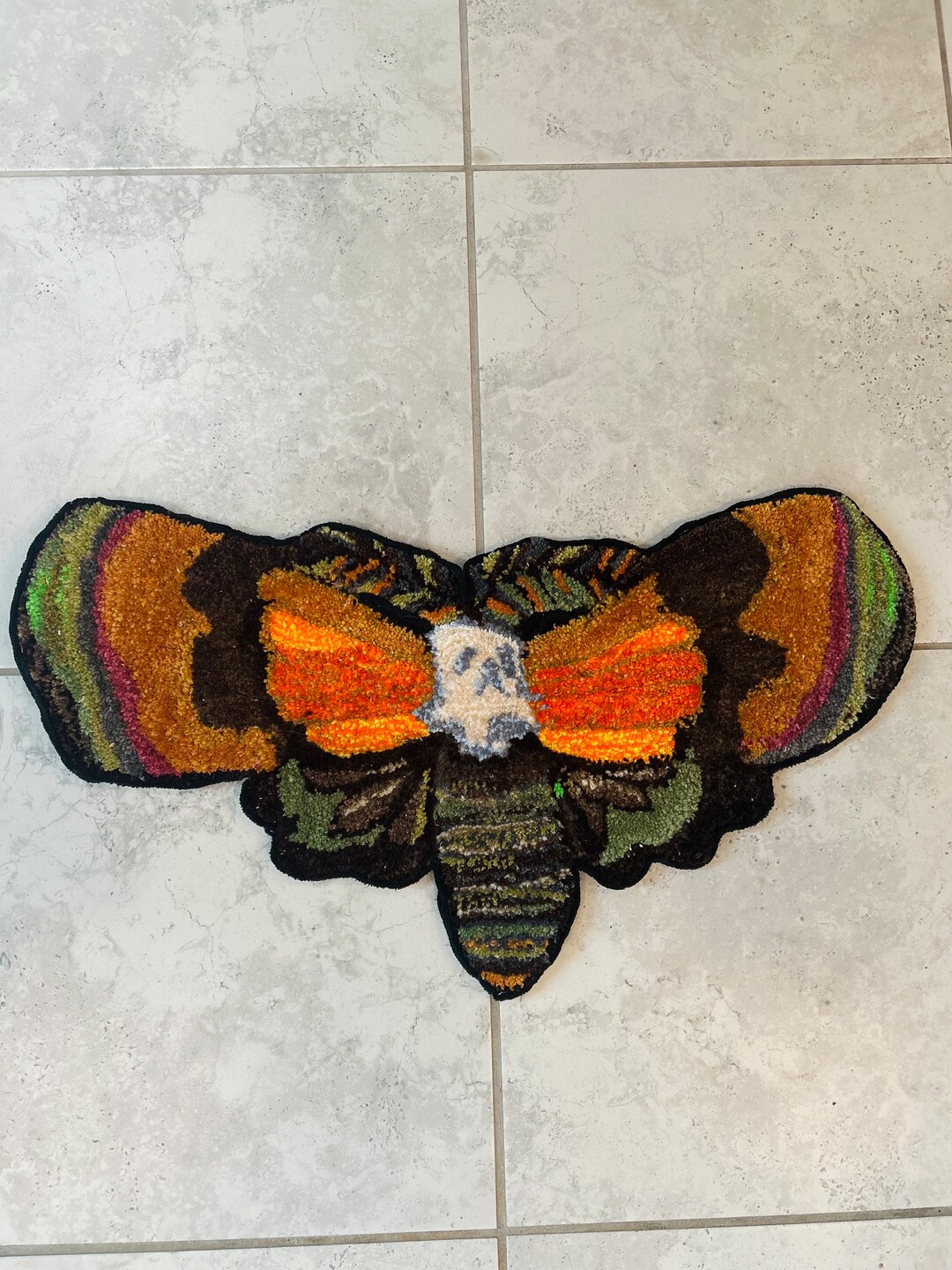 Deathhawk Moth Hanging Tufted Art - Etsy