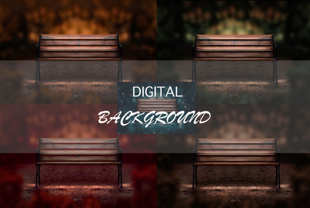 5 PACK BENCH | Digital Background | Digital Backdrop | Photoshop ...