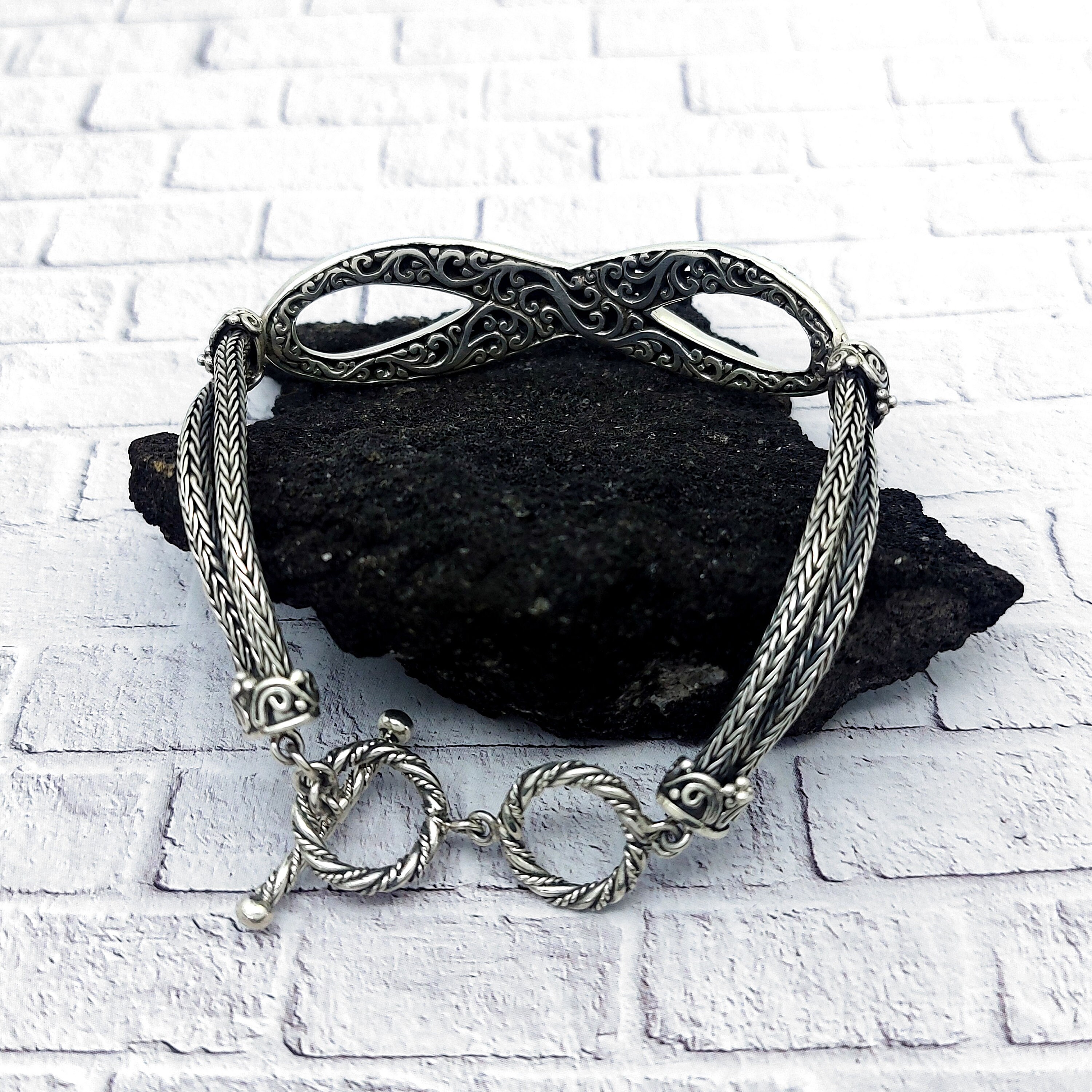 Balinese Silver Bracelet Sterling Silver/silver 925/bali - Etsy